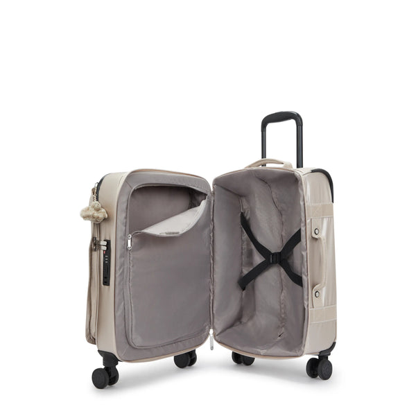 Spontaneous Small Metallic Rolling Luggage