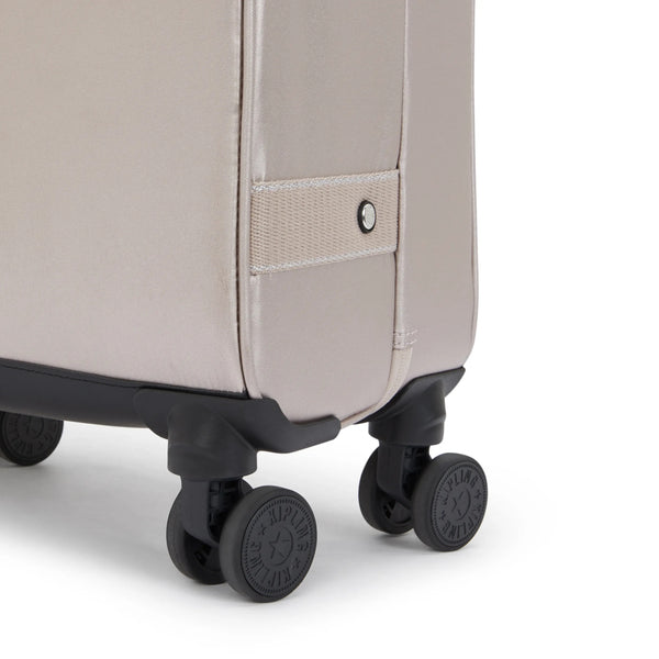 Spontaneous Small Metallic Rolling Luggage